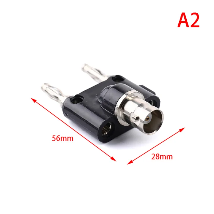 BNC Male to 4MM Twin Dual Binding Posts Banana Plug Jack Female Coaxial ...