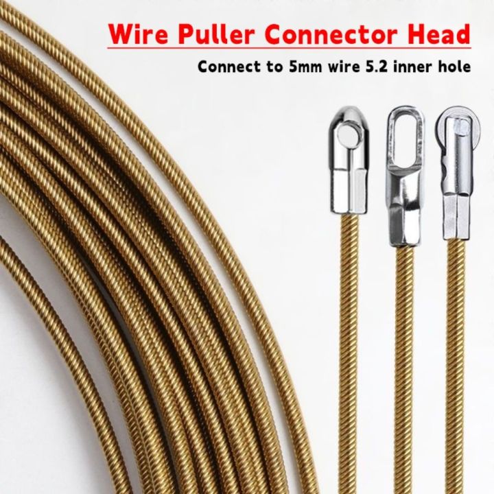 New Carbon Steel Wire Puller Connector Head Connect To 5mm Wire Electrician Tools Wire Cable ...