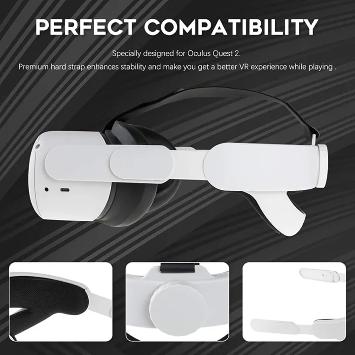 VR Headband for Oculus Quest 2, for Elite Head Strap VR Accessories ...