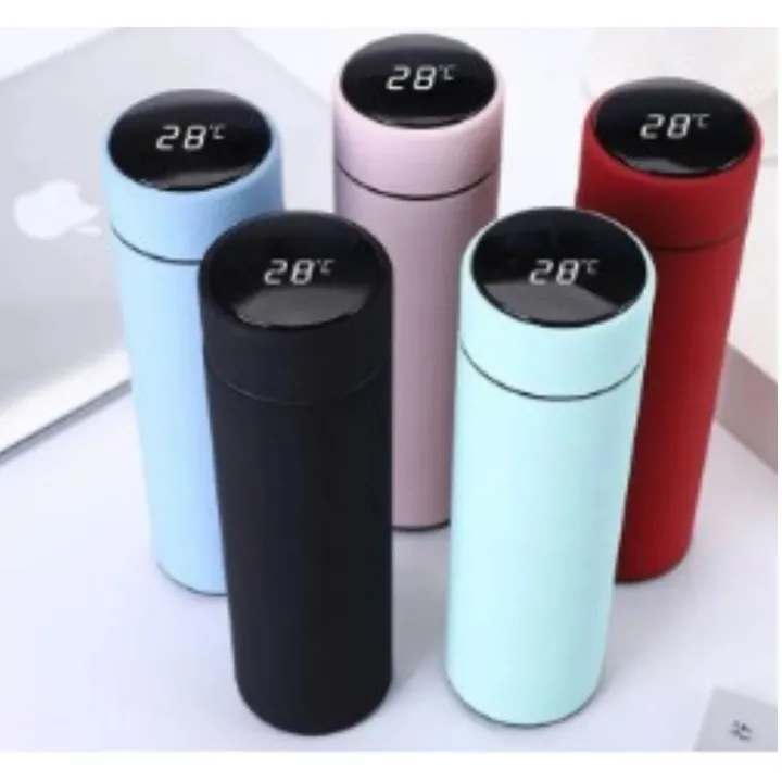 Smart LED Temperature Water Bottle 500ml | Stainless Steel Hot & Cold ...