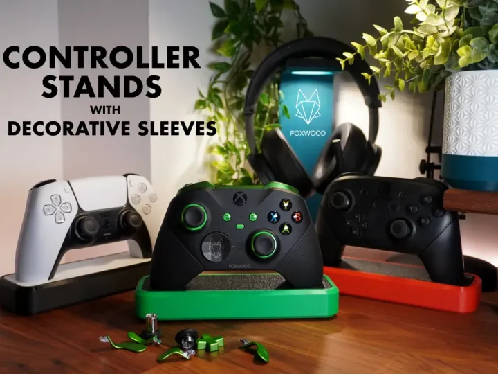 Controller Stand - Core with Swappable Deco Sleeves – Customizable ...