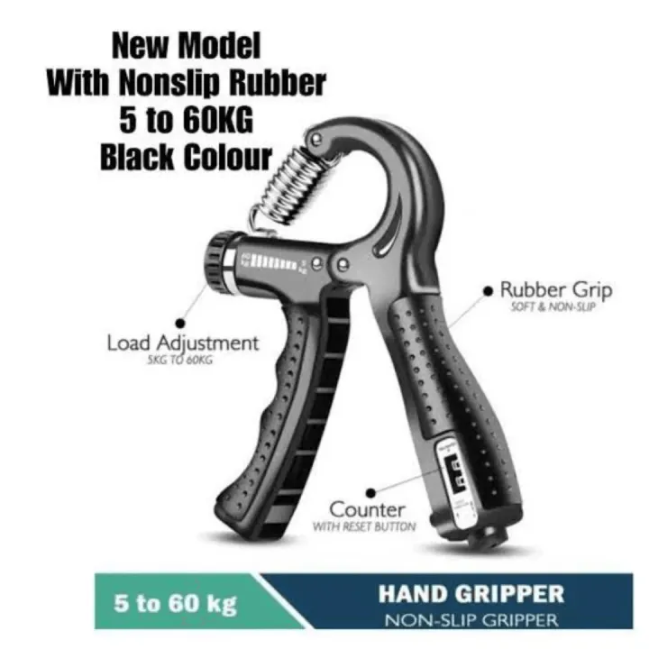 Adjustable Handgripper with Counter (5-60kg) – Best Quality Handgripper ...