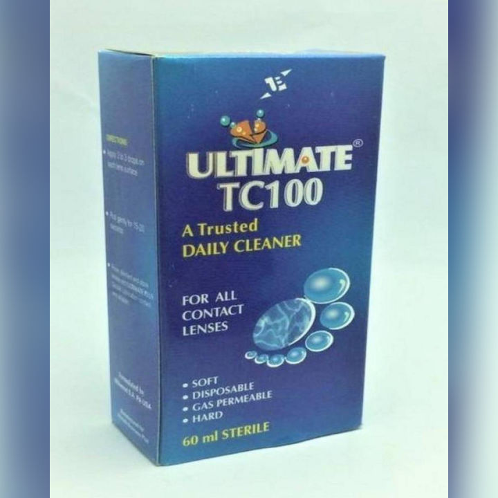Ultimate Plus TC100 Contact Lens Cleaner 60 Ml | Daraz.pk