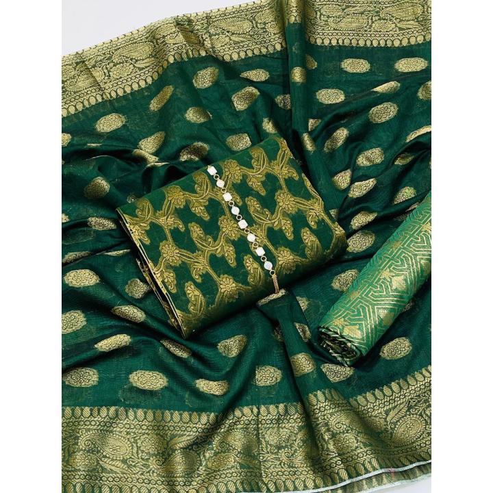 Beautiful Multi Color 3 Piece Suit / 3 Piece Banarsi Jaqcuard / High ...