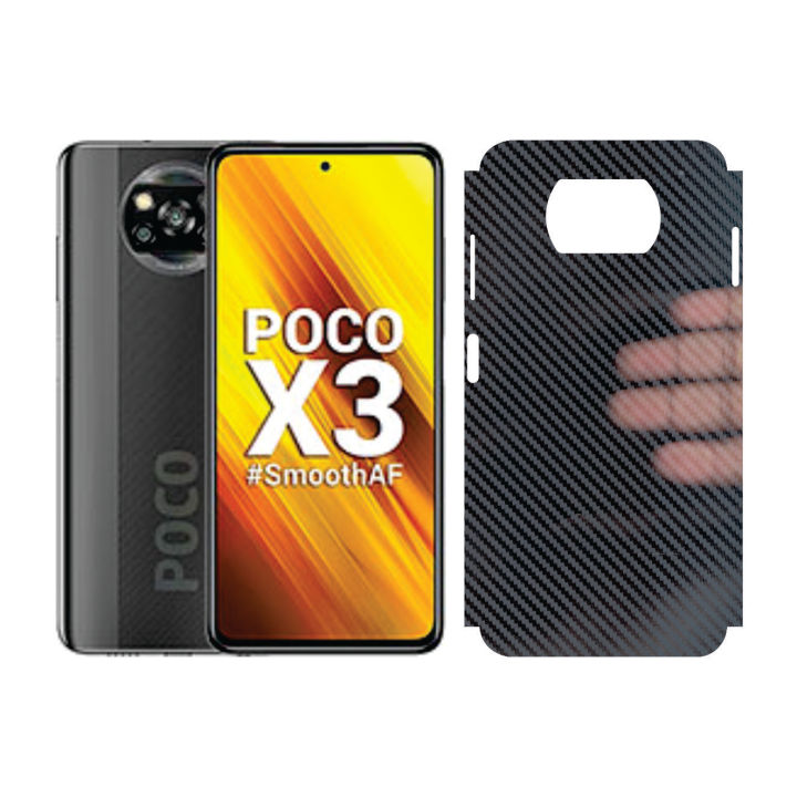 Xiaomi Poco X3 Back Paper BWS Carbon01 Sami-Transperent Sheet Anti ...
