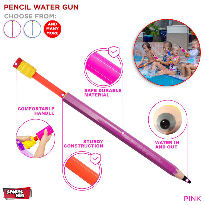 Pencil Shape Big Water Shooter, Spray Gunz Easy To Refill Water Toy For ...