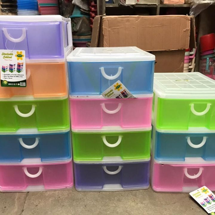 Storage Unit - 3 Drawers - Multicolor | Daraz.pk