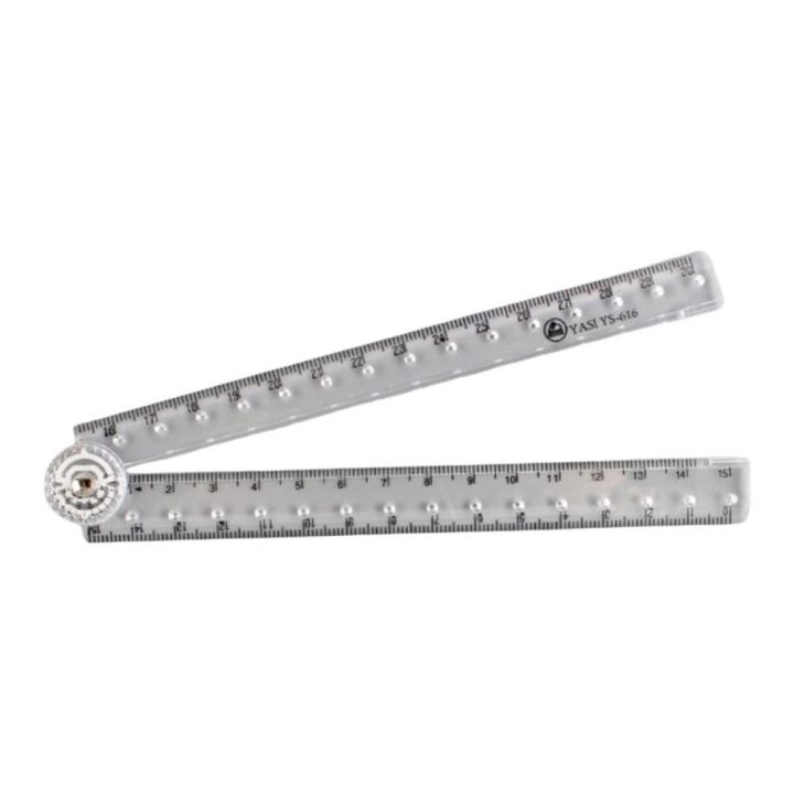 Creative Portable Acrylic Ruler 30cm Length Transparent Folding Ruler ...