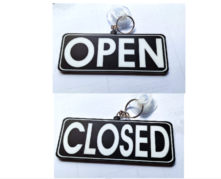 OPEN CLOSED Double sided Display Board For Shop Office Etc | Daraz.pk