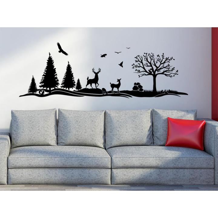 Wall Sticker Forest Landscape for Home Decor ( 12" x 38") | Daraz.pk