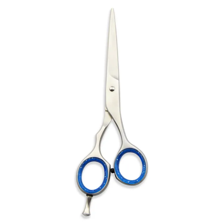 BrushnBlade Silver 5.5” Hairdressing Razor Scissors with Fixed Screws ...