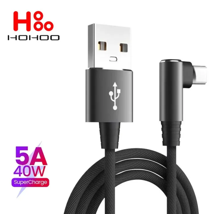 90 Degrees Elbow Cable for Game Type-C Cable For Xiaomi 13 11 10 Ultra ...