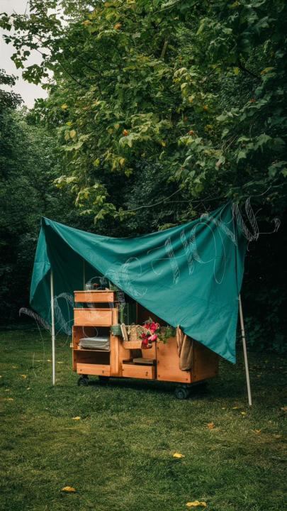 tarpal , 100% waterproof , green canvas febric cloth tarpaulin , tent ...