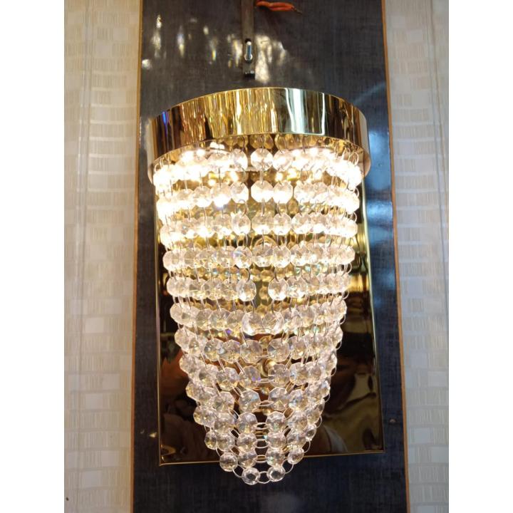 Modern SMD Golden Crystal Metal Antique Light | Indoor Wall Lamp ...