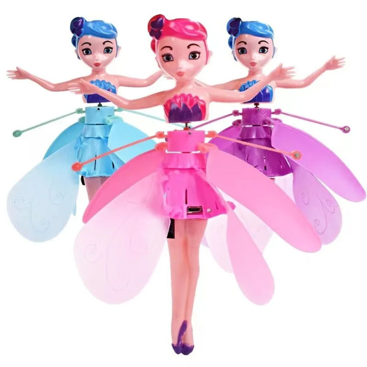 Flying Fairy Doll for Girls – Rechargeable Magic Princess Toy with LED ...