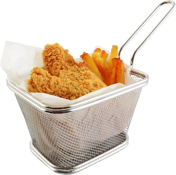 304 stainless steel Gold golden color Mini Fry Baskets Chip French ...