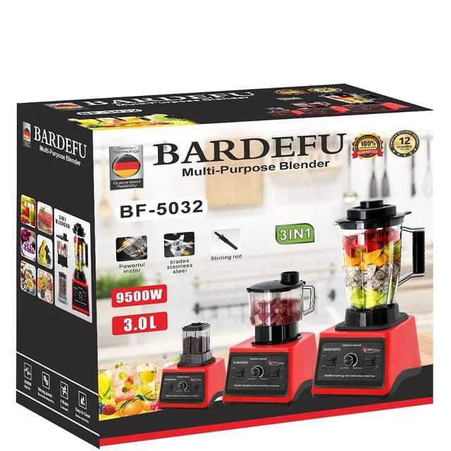 BARDEFU 3 in 1 Multipurpose Juicer Blender High Performance for Kitchen ...