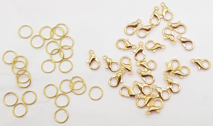 20 Pcs Necklace end Locking, Lobster Clasp, Hook, Lock, for Jewellery ...