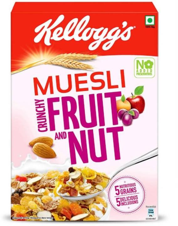 Kelloggs - Cereal - Muesli Crunchy Fruit and Nut - 500 g | Daraz.pk