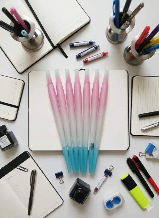 Gradient Gel Pens Set - Cute Colorful Smooth Writing Gel Pens for Girls ...