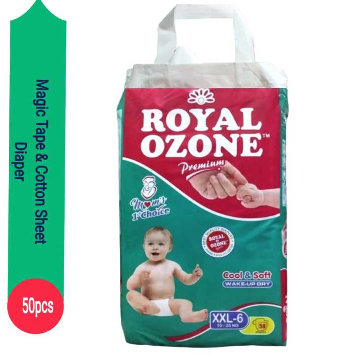 Royal Ozone Baby Diapers, Size XxLarge 50 Pcs Saving Pack | Daraz.pk