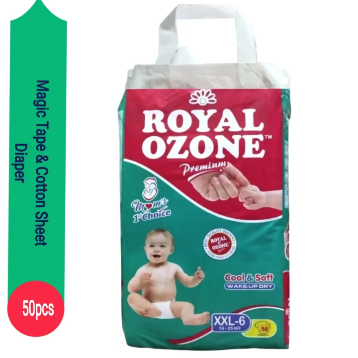 Royal Ozone Baby Diapers, Size XxLarge 50 Pcs Saving Pack | Daraz.pk