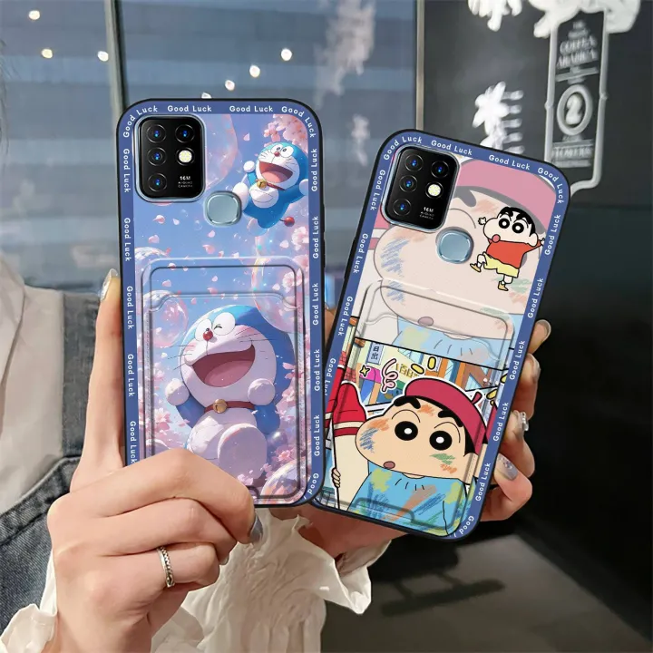 Card sleeve Full wrap Phone Case For Infinix X682/HOT10 Back Cover Cute Card slot Anti-knock ...