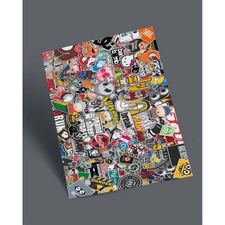JDM printed sticker sheet | Daraz.pk