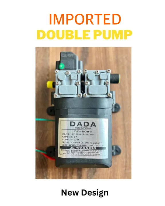 DADA 12V DC Double Water Pump Agricultural Electric Sprayer Pump with Cover, Sprayer High ...