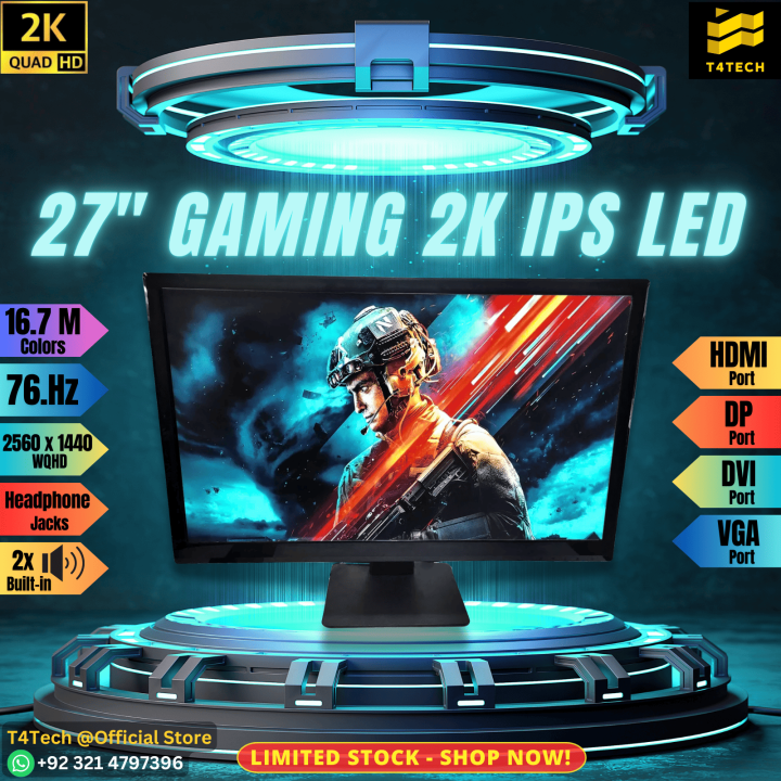 Planar 27 inch 2K IPS LED LCD Monitor Quad HD Resolution (2560x1440 ...