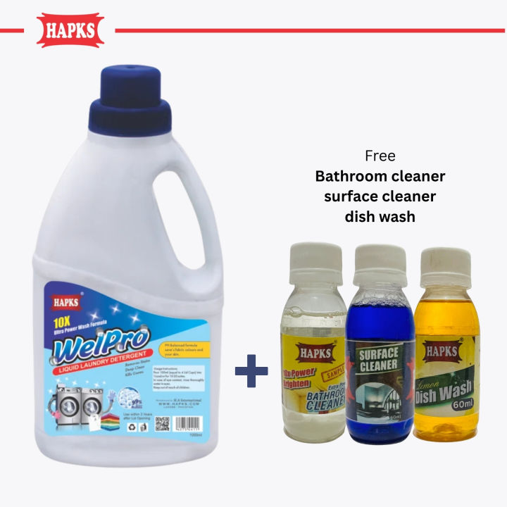 Liquid Detergent 1000ml with 60ml free samples | Cloth Washing Liquid ...