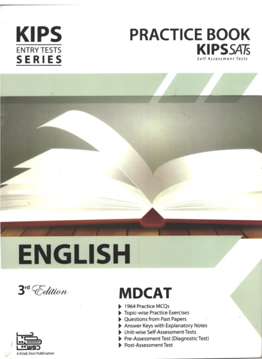 Kips Entry Tests Series English Practice book for MDCAT | Daraz.pk