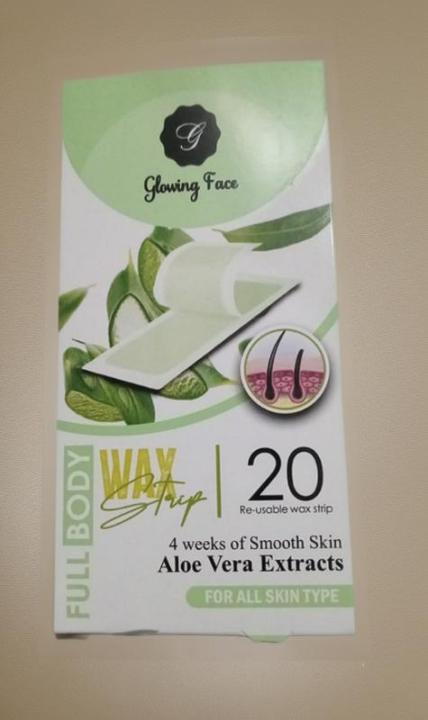 GLOWING FACE ALOE VERA 20 PCS OF WAX STRIPS | Daraz.pk