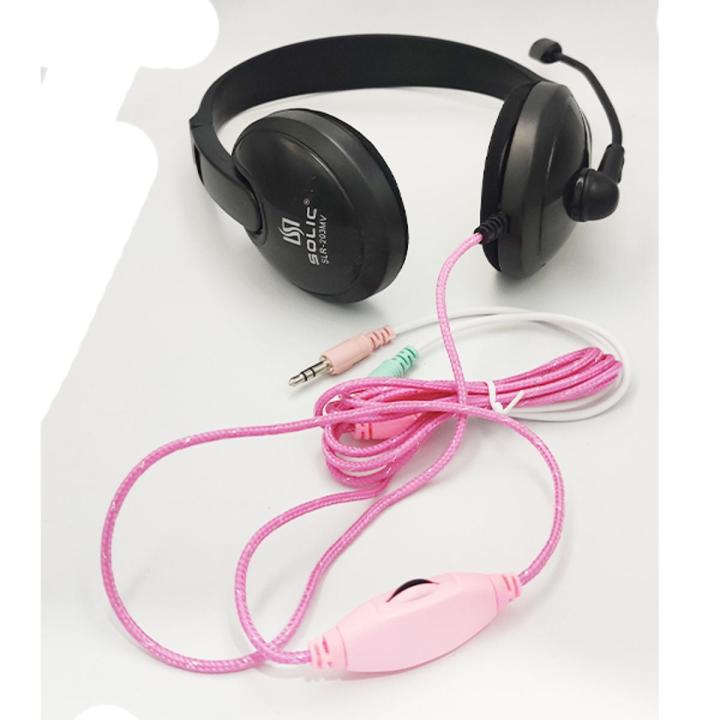 SOLIC SLR-203 Series Gaming Headphone With Stereo Microphone Headset ...