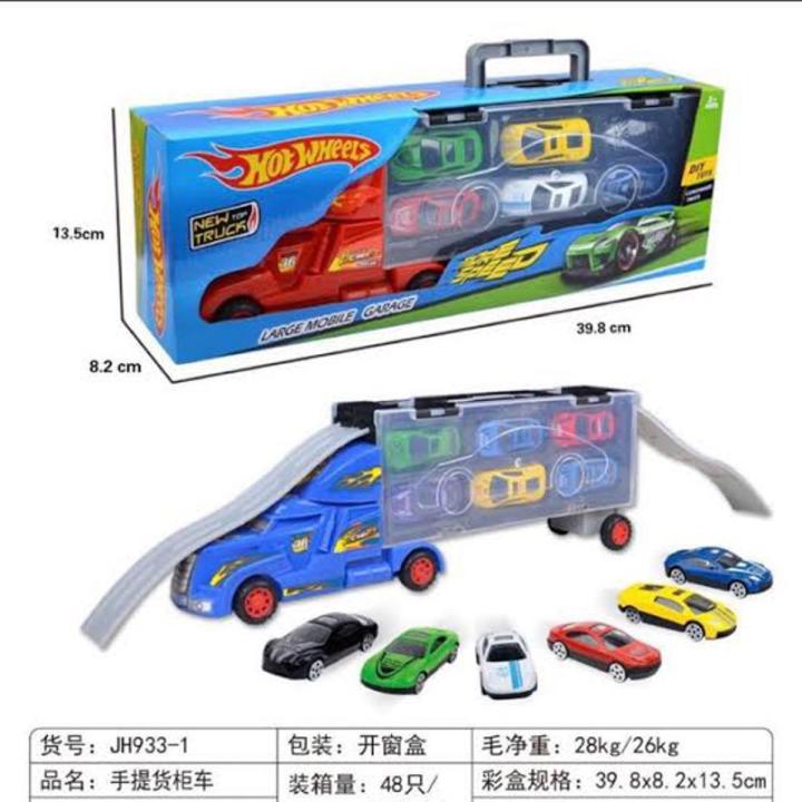 Hot Wheels New Top Truck Slide with Metal Cars Garage Set | Daraz.pk