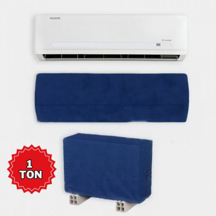 Premium Quality AC Dust Proof Cover For Indoor and Outdoor Unit Navy ...