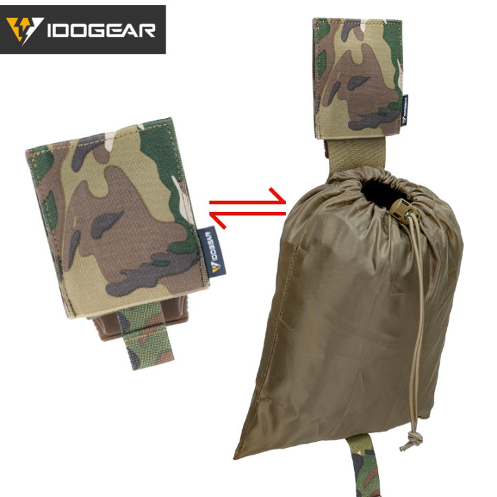 IDOGEAR Tactical Micro Dump Pouch MOLLE Roll-Up Mag Recycling Pouch ...