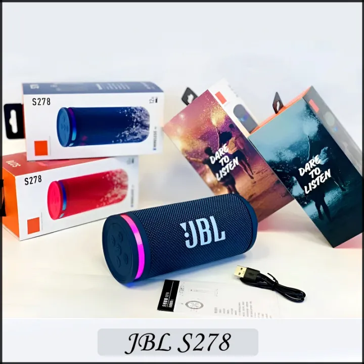 JBL S278 Waterproof Portable Speaker – Compact Cylindrical Design and ...