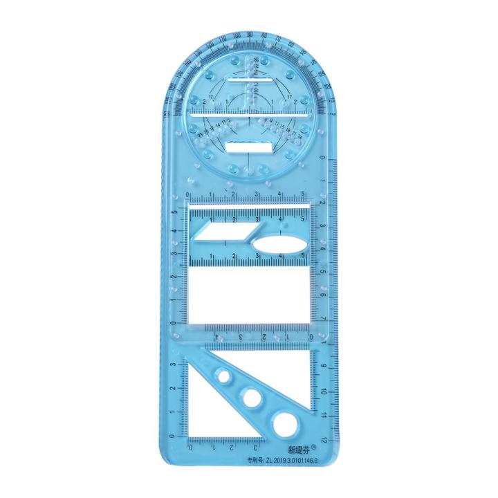 Multifunctional Geometric Rulers Drawing Template Measuring Ruler ...