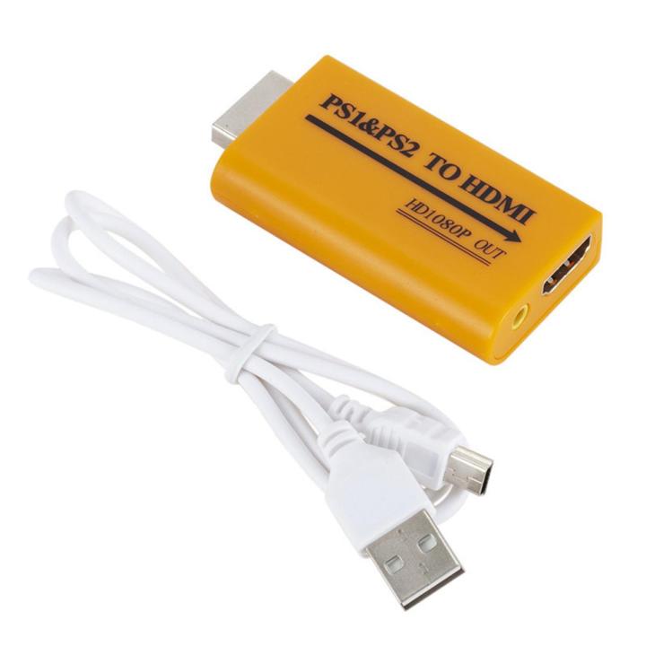 for PS1 PS2 to HDMI Audio Video Converter Adapter with 3.5mm Audio ...