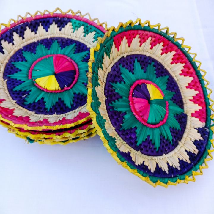 pack of two chabi/changair for roti-hand woven chabi-bread basket ...