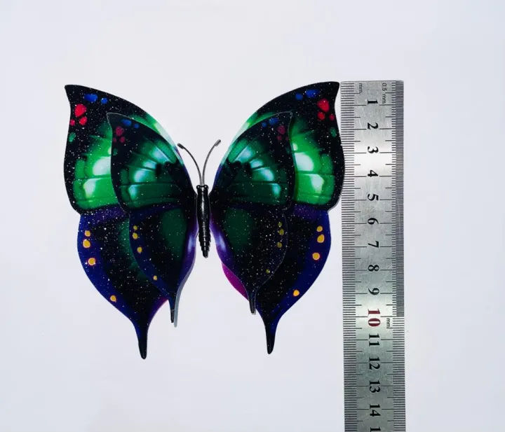 2 Pcs Giant Big Butterfly Magnet 3d Pvc Decoration Random Shapes ...