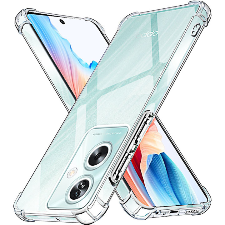 【2024】 Transparent Shockproof Phone Case for Oppo A79 5G A2 A38 4G A18 4G A98 5G A78 A58 Clear ...