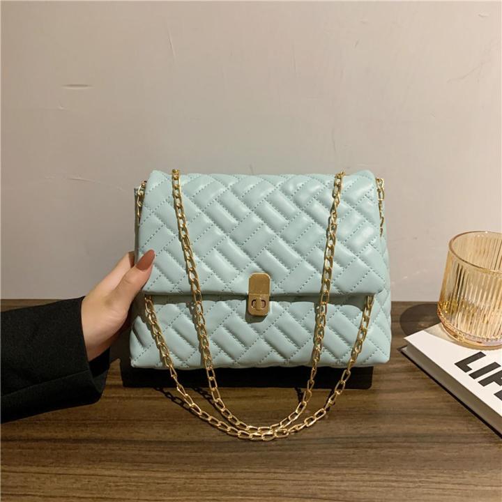 Urban Simple Leisure Underarm Bag2022New Korean Style Diamond Chain Bag ...