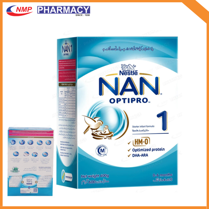 Nestlé NAN 1 600g Soft Pack – Starter Infant Formula (0-6 Months) | DHA ...