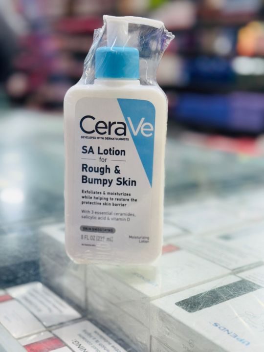 CeraVe SA Lotion for Rough & Bumpy Skin, Vitamin D, Hyaluronic Acid ...