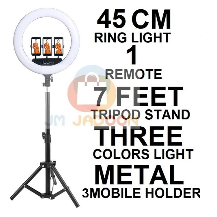 Original 45CM Ringlight F450 with 7Feet Tripod Stand Professional High ...