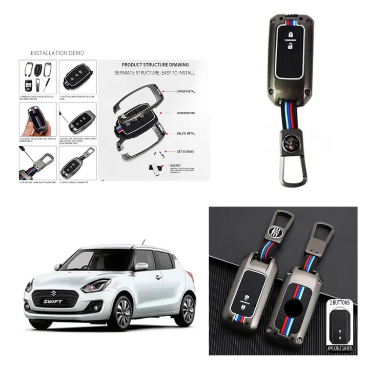 Suzuki Swift 2022 Key Cover With Metal Shell | Daraz.pk