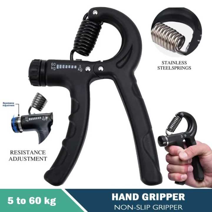 Hand Gripper Adjustable Power Exerciser Home Gym Exercise Equipment ...