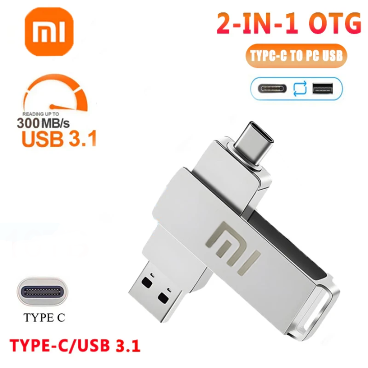 Xiaomi 2TB Metal USB 3.0 Flash Drives High Speed Pendrive 1TB 512GB USB ...